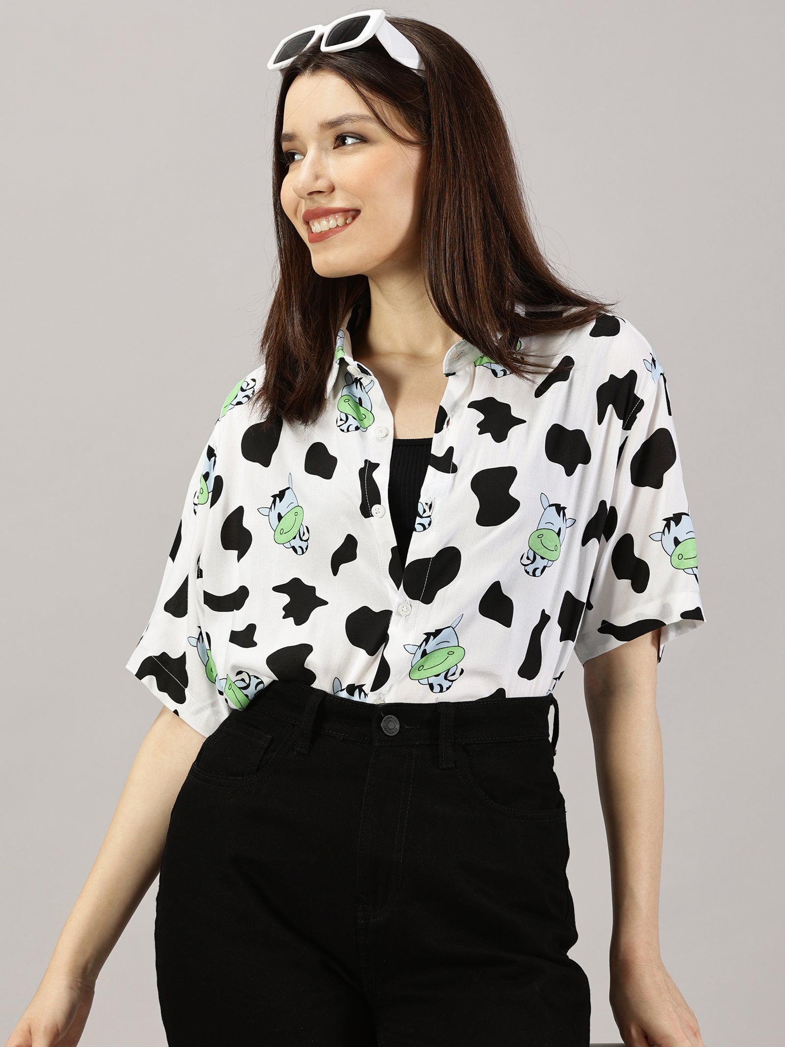 Moo-dorable Half Sleeve Oversized Shirt – Chirkutt