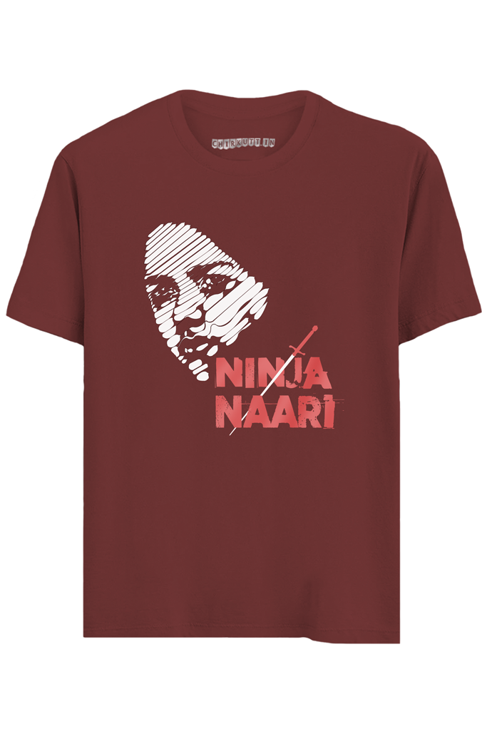 Ninja Naari Half Sleeves T-Shirt – Chirkutt